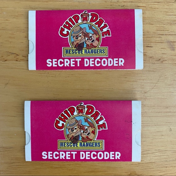 Disney | Games | Vintage 99 Chip N Dale Rescue Rangers Secret Decoder ...